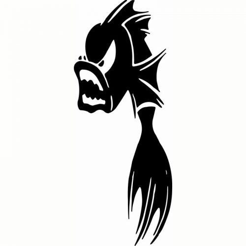 HoosierDecal Cool Fish Vinyl Decal for Boat Car Window - Hoosierdecal