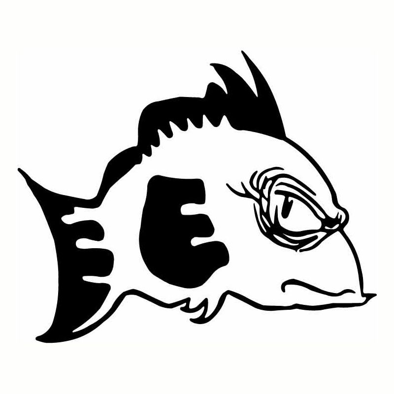 HoosierDecal Cool Fish Vinyl Decal for Boat Car Window - Hoosierdecal