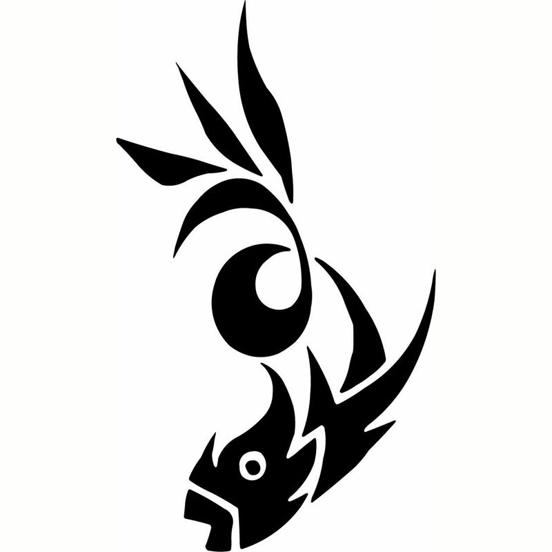 HoosierDecal Cool Fish Vinyl Decal for Boat Car Window - Hoosierdecal