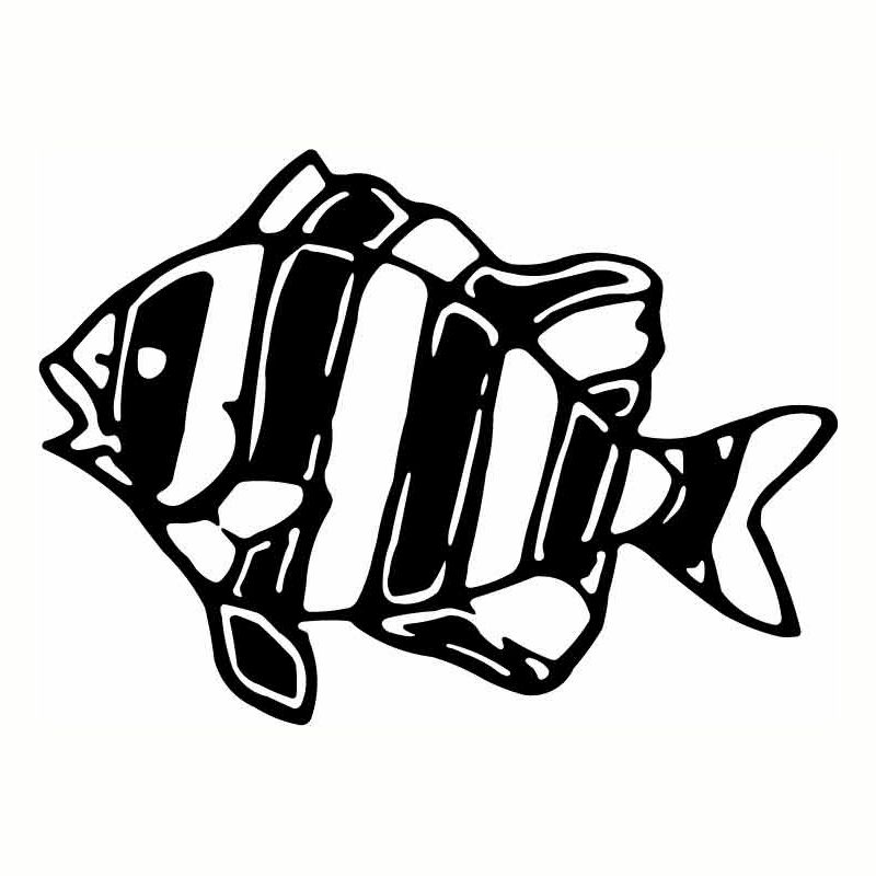 HoosierDecal Tropical Fish Vinyl Decal for Boats, Cars, Trucks, Glass ...