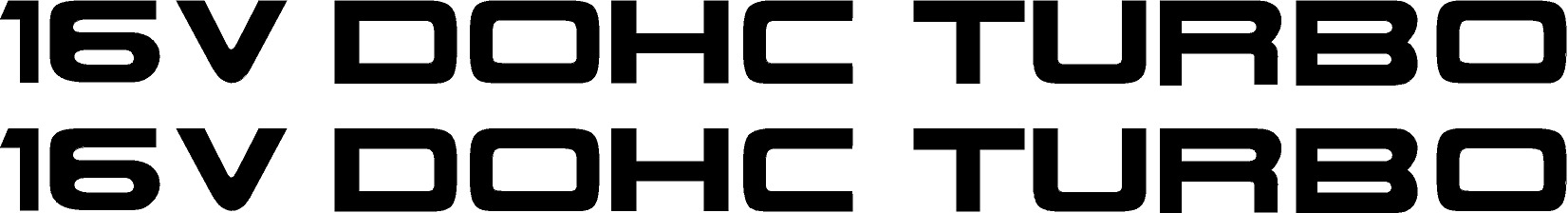 1G 16v DOHC STICKERS DSM, ECLIPSE, LASER stickers - Hoosierdecal