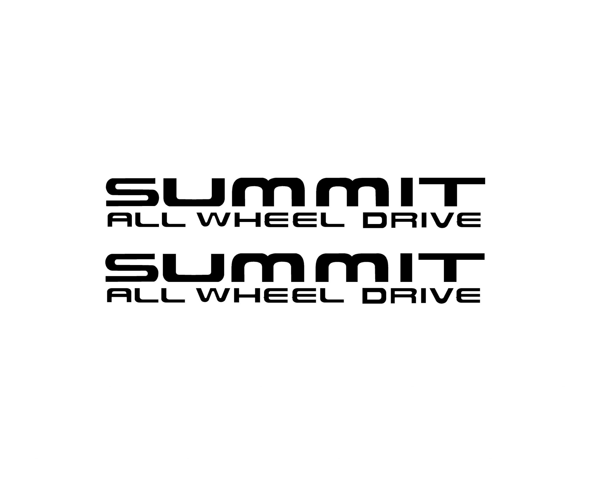 Summit AWD TURBO DECALS DSM, ECLIPSE, LASER stickers - Hoosierdecal