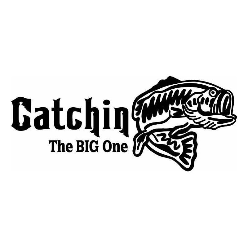 HoosierDecal Cool Fishing Vinyl Decal for Boat Car Window - Hoosierdecal