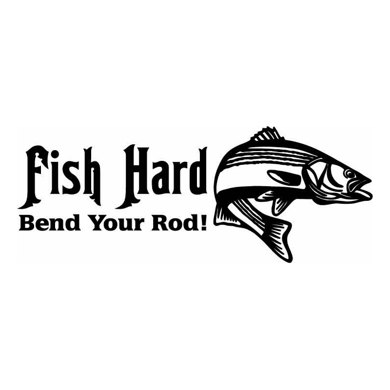HoosierDecal Cool Fishing Vinyl Decal for Boat Car Window - Hoosierdecal
