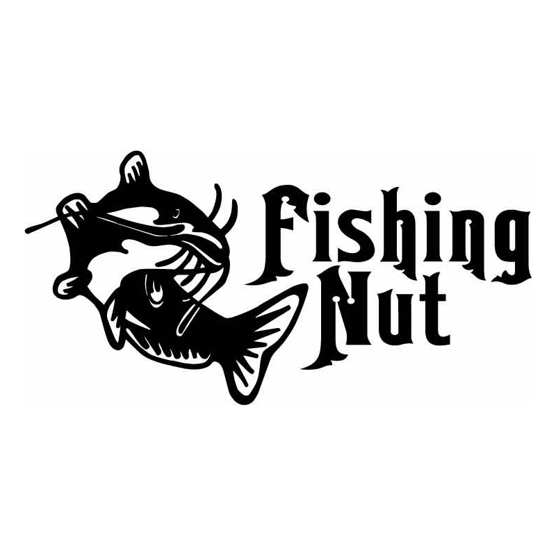 HoosierDecal Cool Fishing Vinyl Decal for Boat Car Window - Hoosierdecal