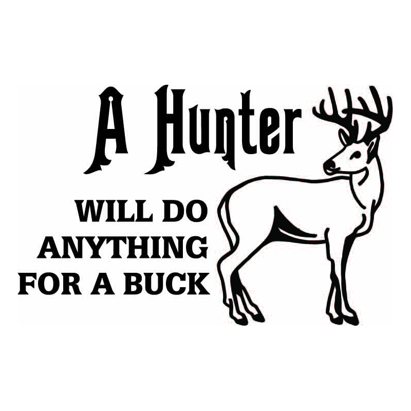 HoosierDecal Cool Hunting Vinyl Decal for Boat Car Window - Hoosierdecal