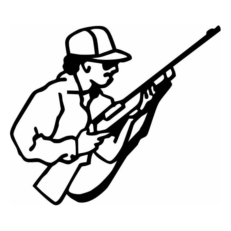 HoosierDecal Cool Hunting Vinyl Decal for Boat Car Window - Hoosierdecal