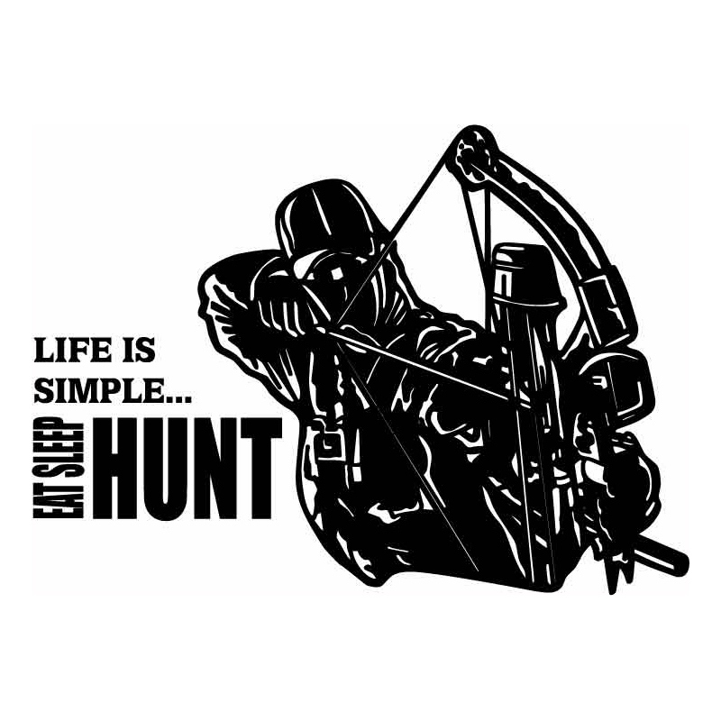 HoosierDecal Cool Hunting Vinyl Decal for Boat Car Window - Hoosierdecal