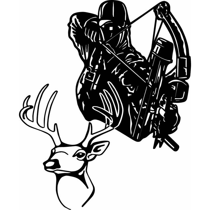 HoosierDecal Cool Hunting Vinyl Decal for Boat Car Window - Hoosierdecal