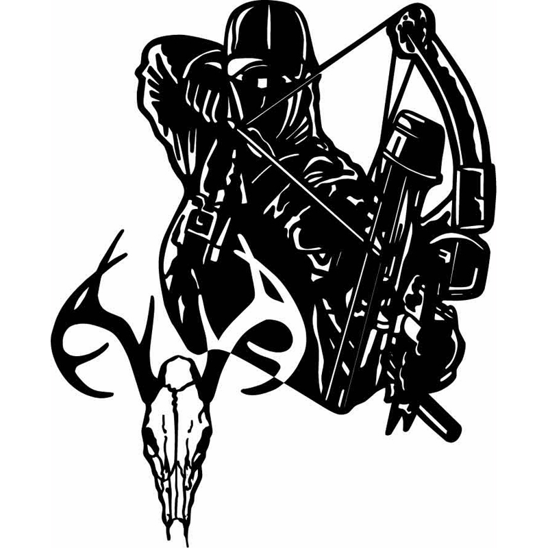 HoosierDecal Cool Hunting Vinyl Decal for Boat Car Window - Hoosierdecal