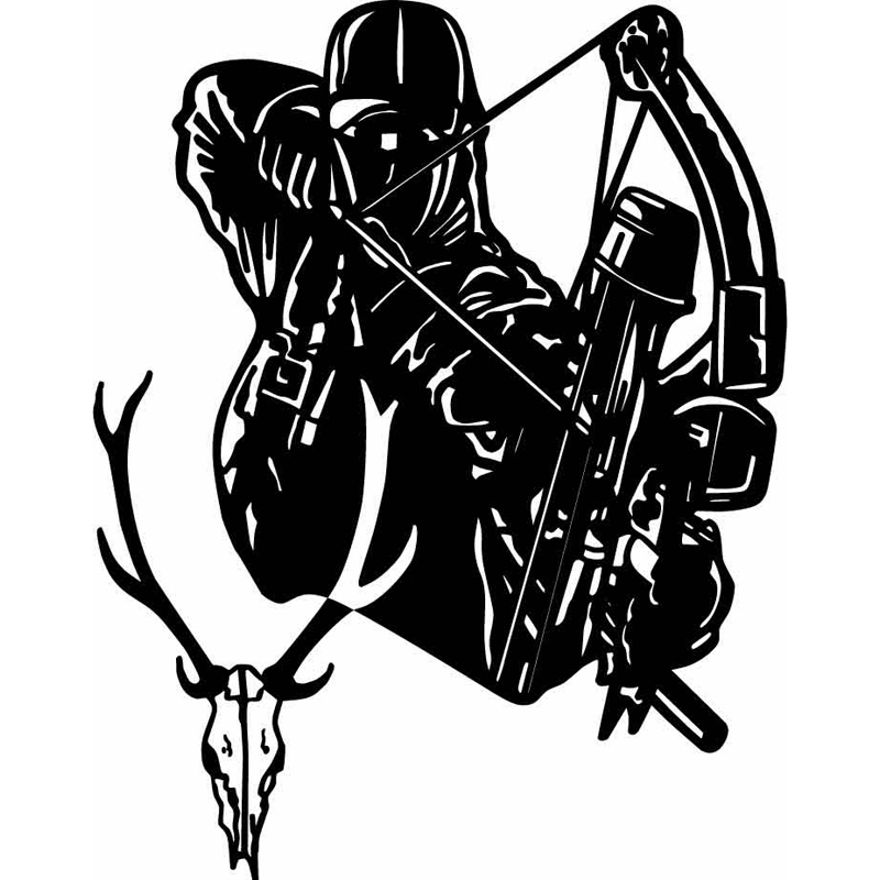 HoosierDecal Cool Hunting Vinyl Decal for Boat Car Window - Hoosierdecal