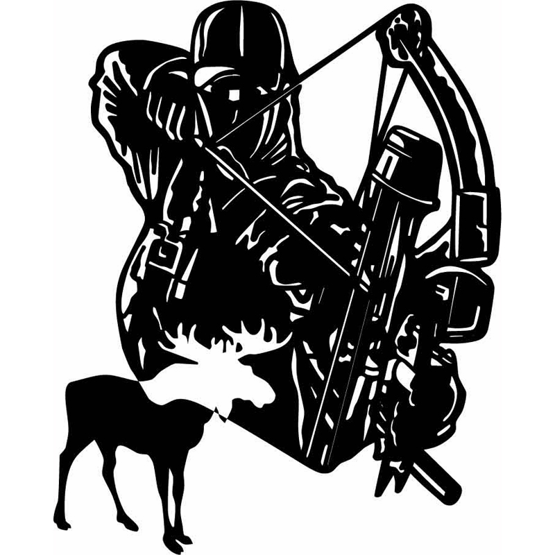 HoosierDecal Cool Hunting Vinyl Decal for Boat Car Window - Hoosierdecal