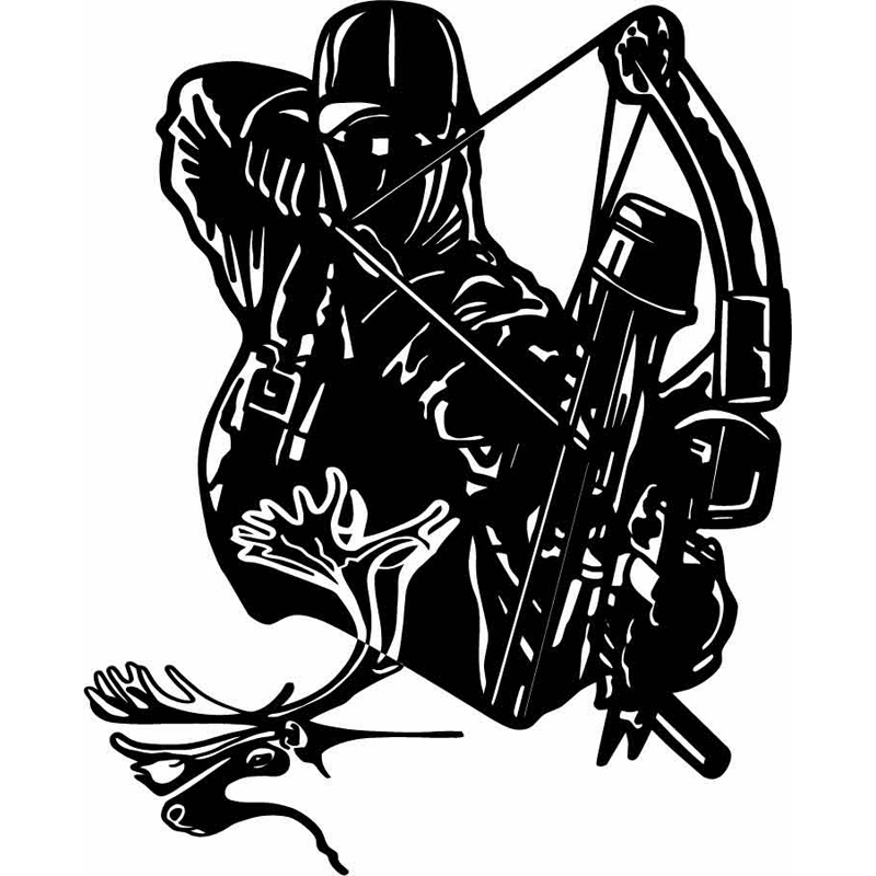 HoosierDecal Cool Hunting Vinyl Decal for Boat Car Window - Hoosierdecal