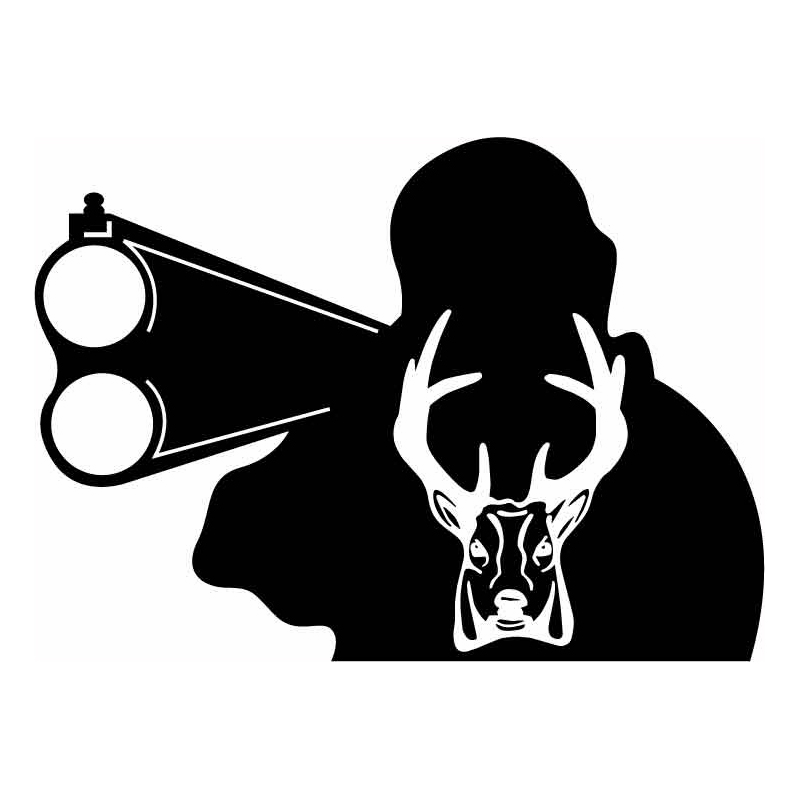 HoosierDecal Cool Hunting Vinyl Decal for Boat Car Window - Hoosierdecal