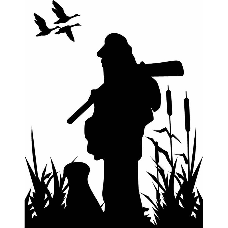 HoosierDecal Cool Hunting Vinyl Decal for Boat Car Window - Hoosierdecal