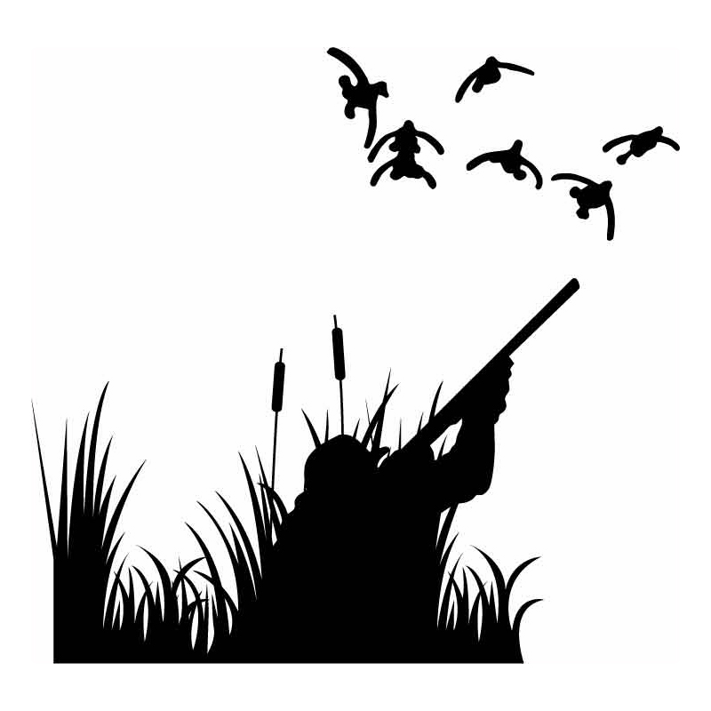 HoosierDecal Cool Hunting Vinyl Decal for Boat Car Window - Hoosierdecal