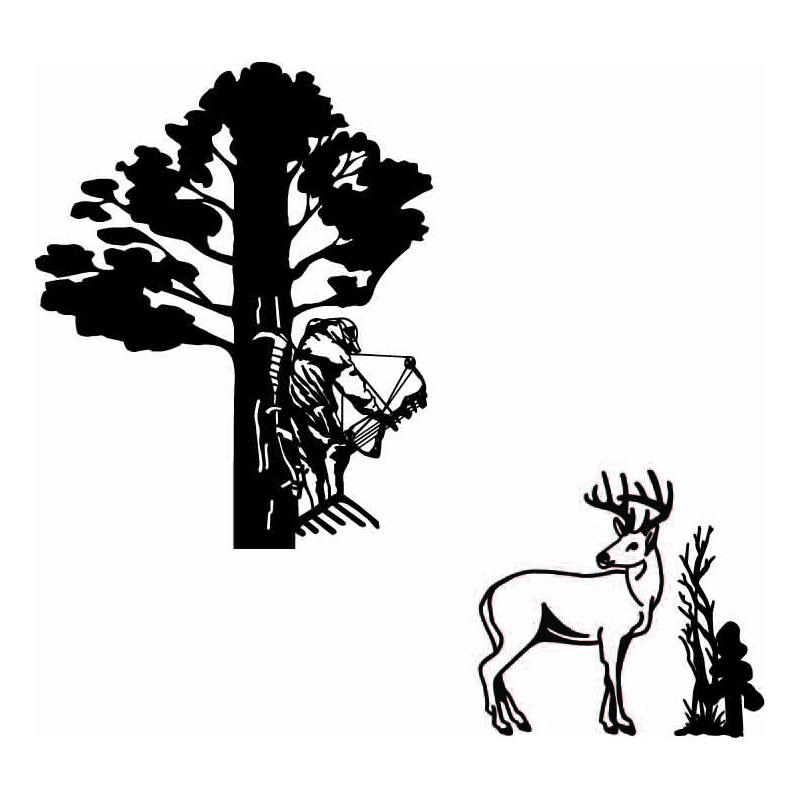 HoosierDecal Cool Hunting Vinyl Decal for Boat Car Window - Hoosierdecal