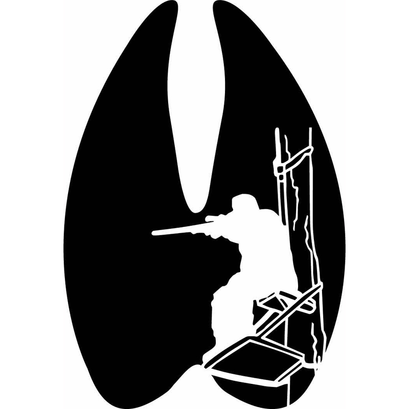 HoosierDecal Cool Hunting Vinyl Decal for Boat Car Window - Hoosierdecal
