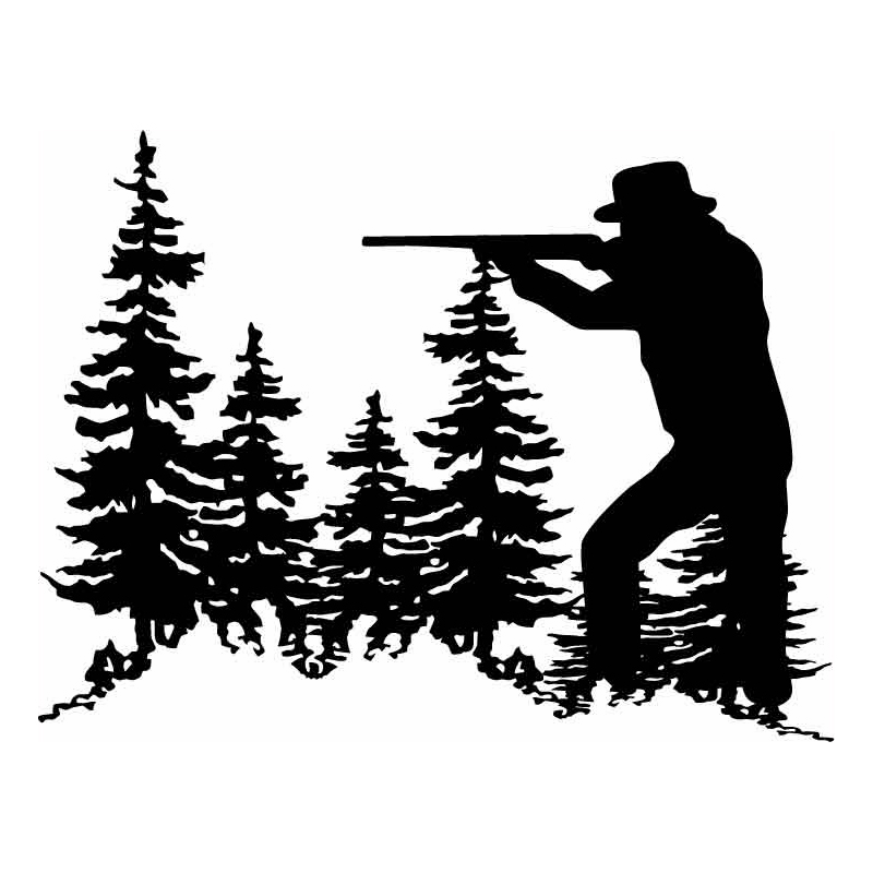 HoosierDecal Cool Hunting Vinyl Decal for Boat Car Window - Hoosierdecal