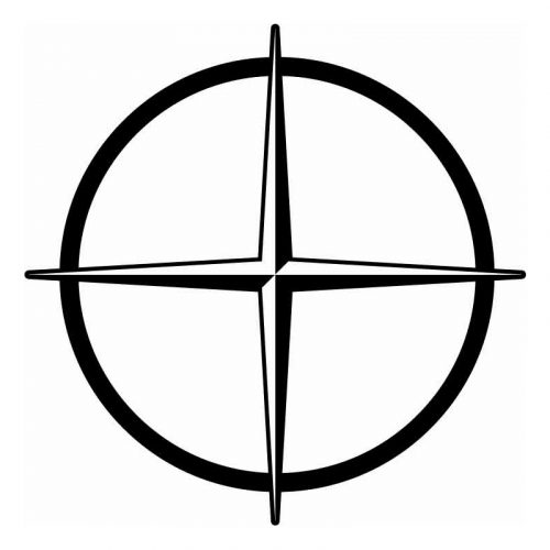 HoosierDecal Cool Compass Nautical Vinyl Decal for Boat Car Window 30 ...