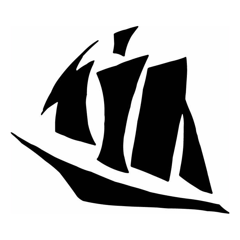 HoosierDecal Cool Sail Boat Nautical Vinyl Decal for Boat Car Window 76 ...