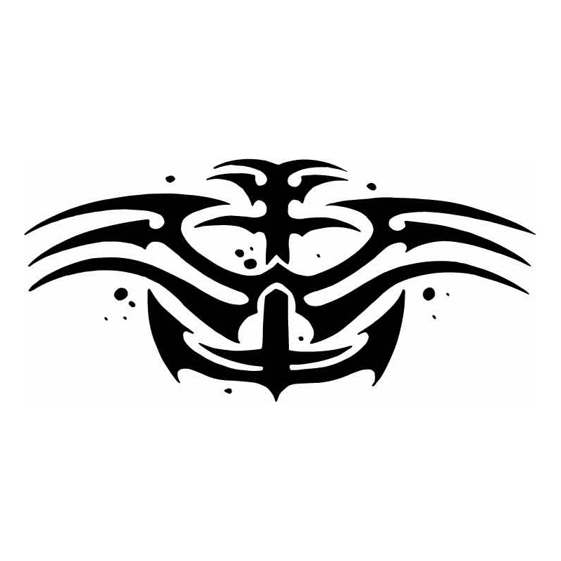 HoosierDecal Cool Anchor Nautical Vinyl Decal for Boat Car Window 110 ...