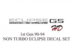 90-94 eclipse gsx awd domed decals and side pillars. DSM, ECLIPSE ...