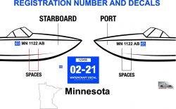 Minnesota Boat Registration Number Decal Information - Hoosierdecal