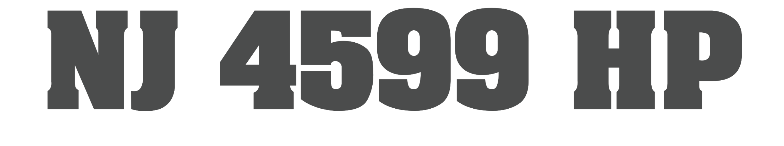 NJ 4599 HP - Hoosierdecal