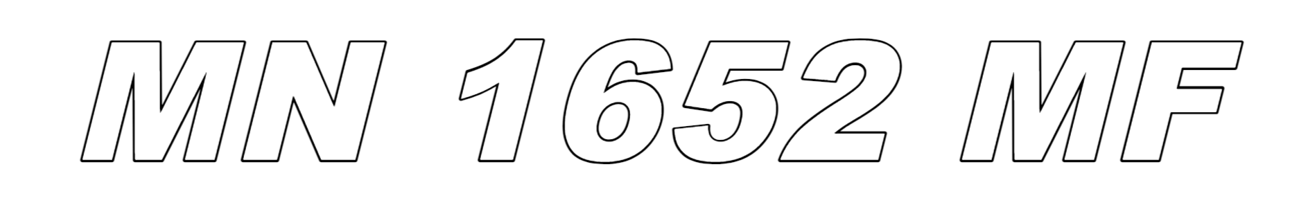 MN 1652 MF - Hoosierdecal