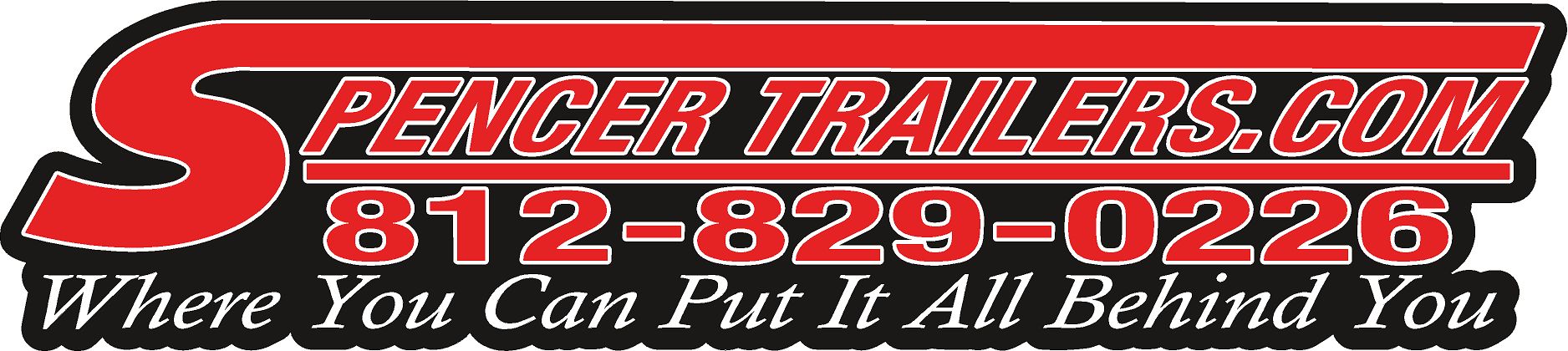Spencer Trailers Red Medium Decal - Hoosierdecal