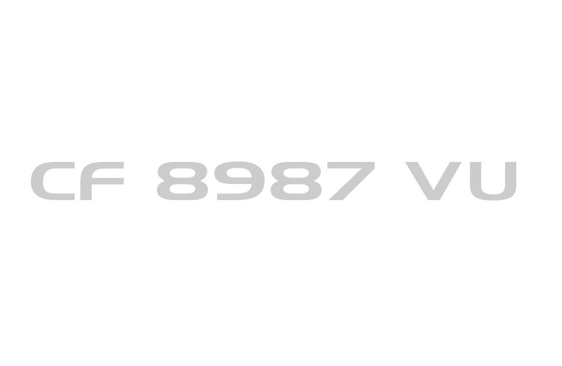 CF 8987 VU - Hoosierdecal
