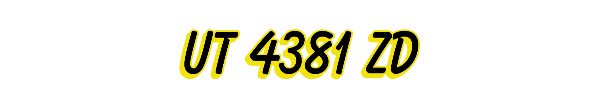 UT 4381 ZD - Hoosierdecal