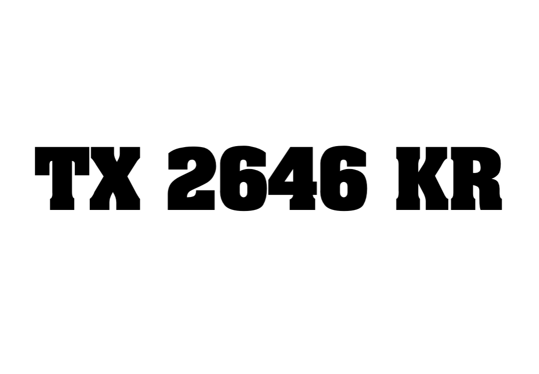 TX 2646 KR - Hoosierdecal