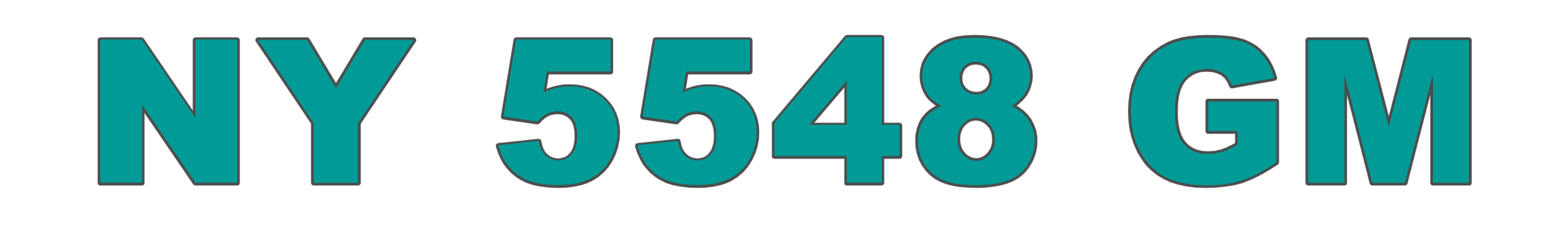 NY 5548 GM - Hoosierdecal