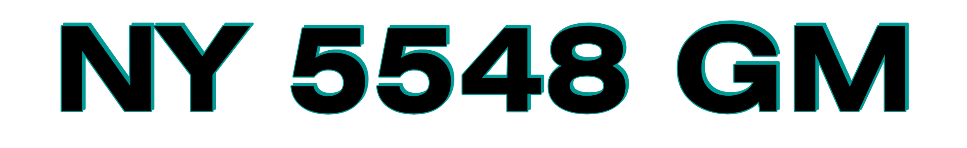 NY 5548 GM - Hoosierdecal