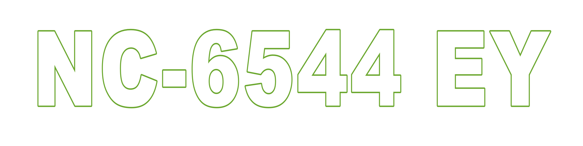 NC-6544 EY - Hoosierdecal