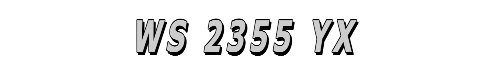 WS 2355 YX - Hoosierdecal