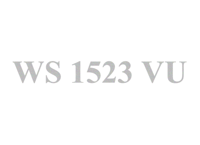 WS 1523 VU - Hoosierdecal