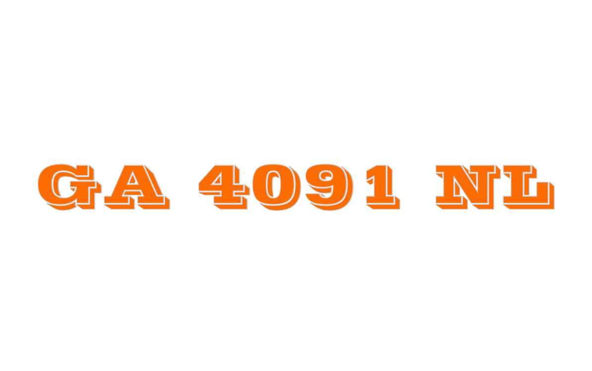 GA 4091 NL - Hoosierdecal