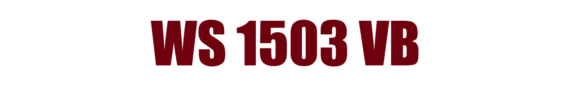 WS 1503 VB - Hoosierdecal