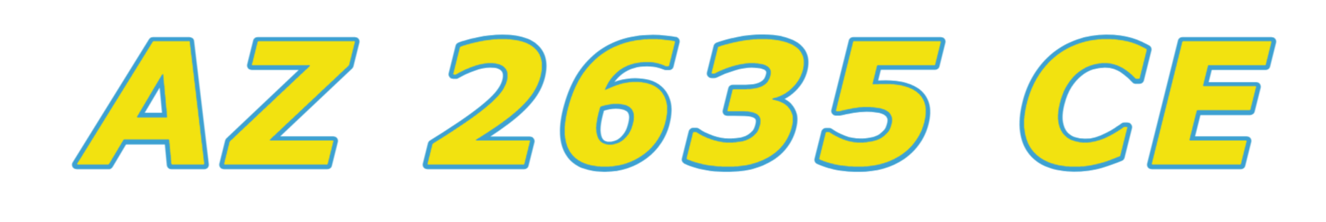 AZ 2635 CE - Hoosierdecal