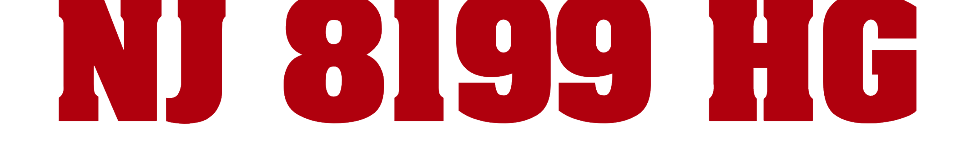 NJ 8199 HG - Hoosierdecal