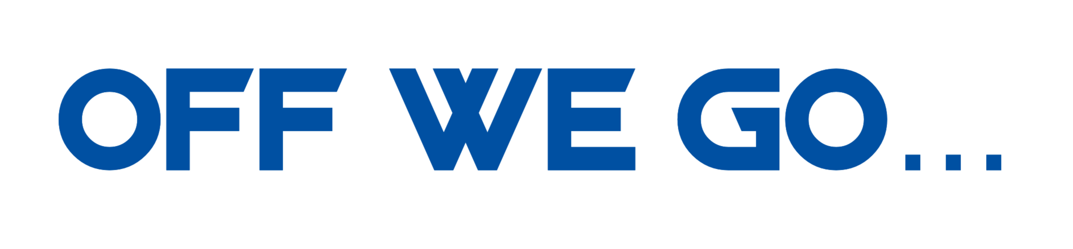 Off We Go... - Hoosierdecal