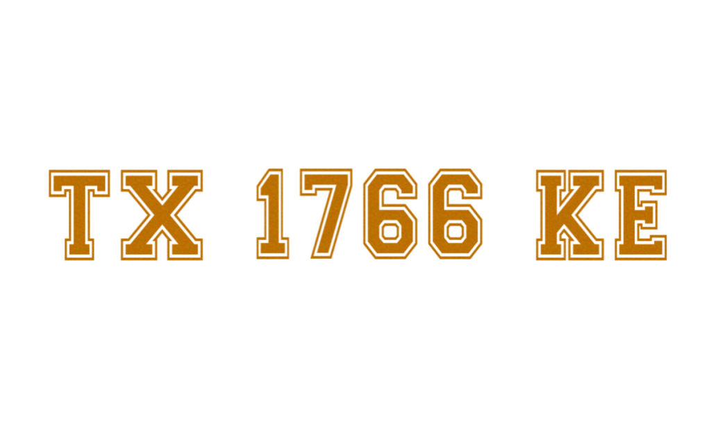 TX 1766 KE - Hoosierdecal