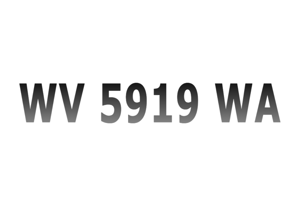 WV 5919 WA - Hoosierdecal