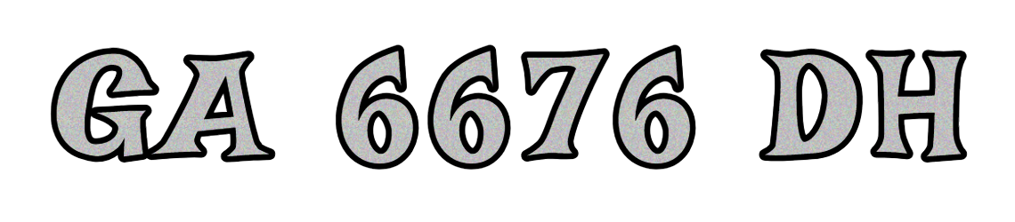 GA 6676 DH - Hoosierdecal