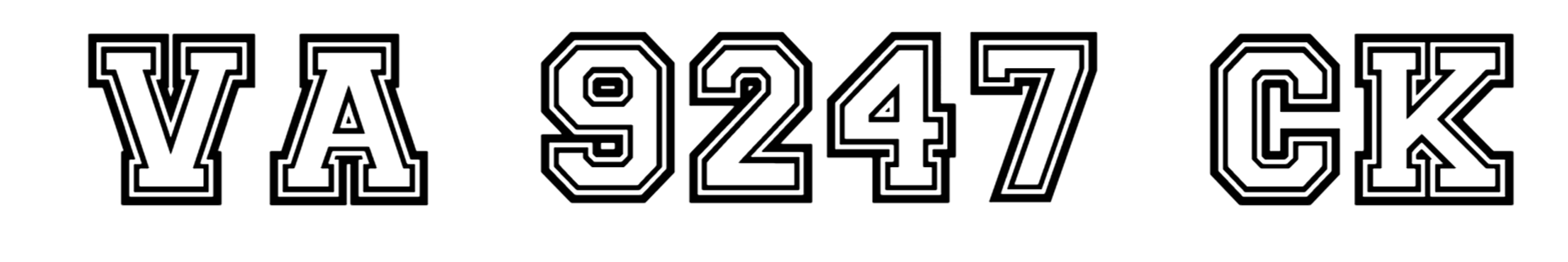 VA 9247 CK - Hoosierdecal