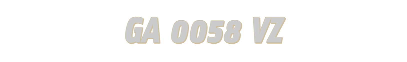GA 0058 VZ - Hoosierdecal