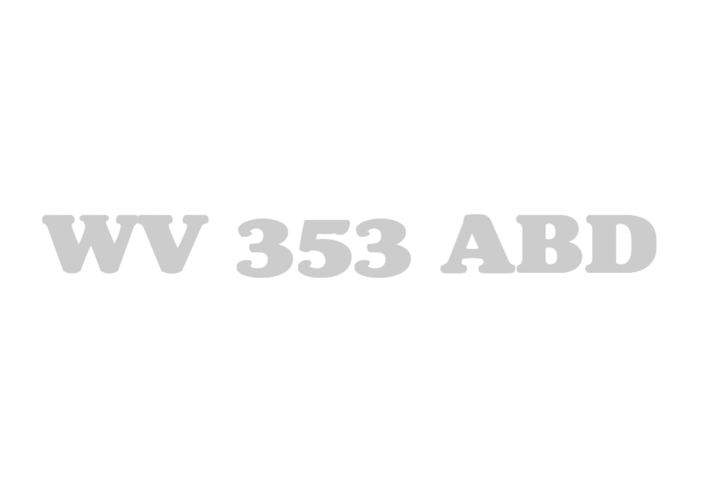 WV 353 ABD - Hoosierdecal
